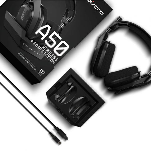 Astro A50 Gen 4 Wireless Gaming Headset + Base Station Playstation ...
